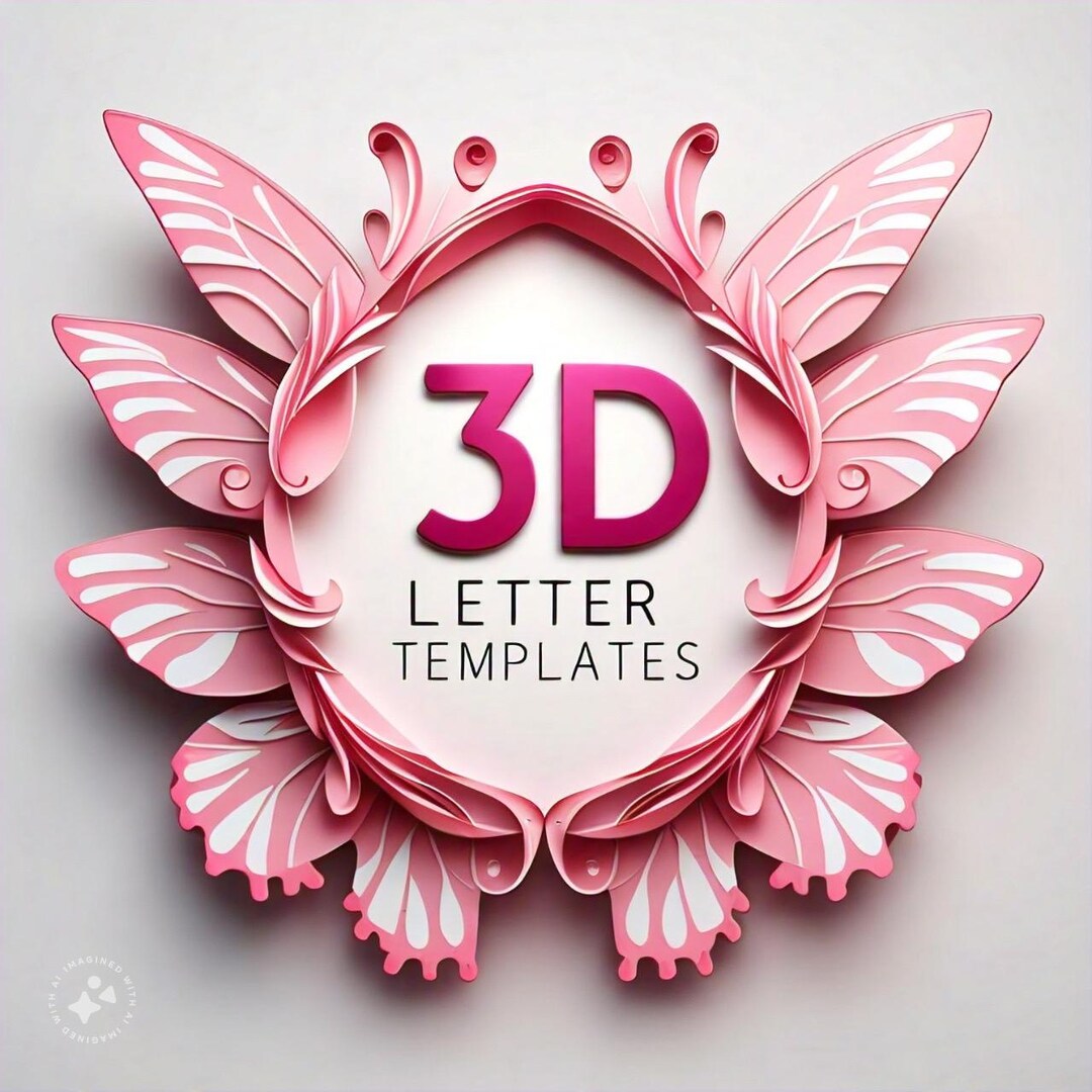 3D Letters A-Z Available in SVG & Pdf for Cricut - Etsy