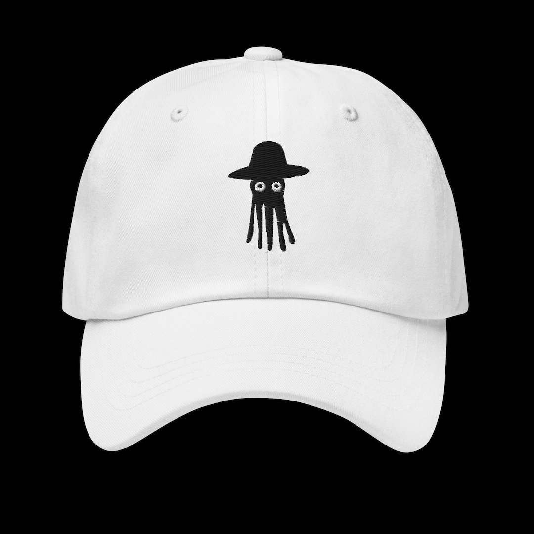 Marvin the Squid Baseball Cap - Cute Squid Logo Hat - Etsy