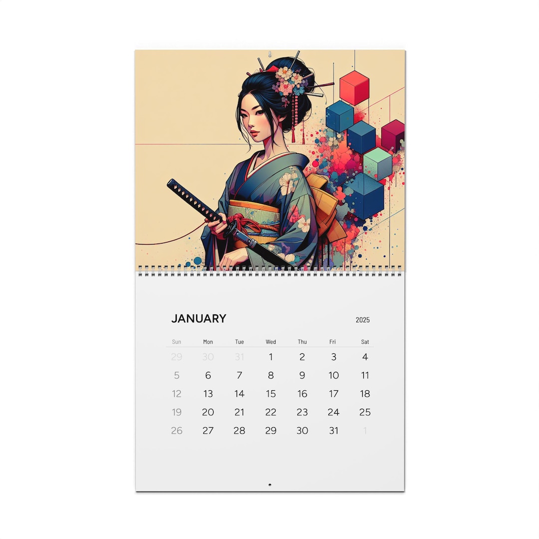 Wall Calendars 2025 Japanese Theme, Otaku Calendar, Oriental Art Decor ...