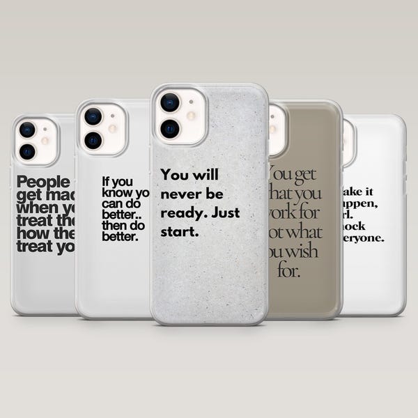 Quote iPhone Case - Etsy UK