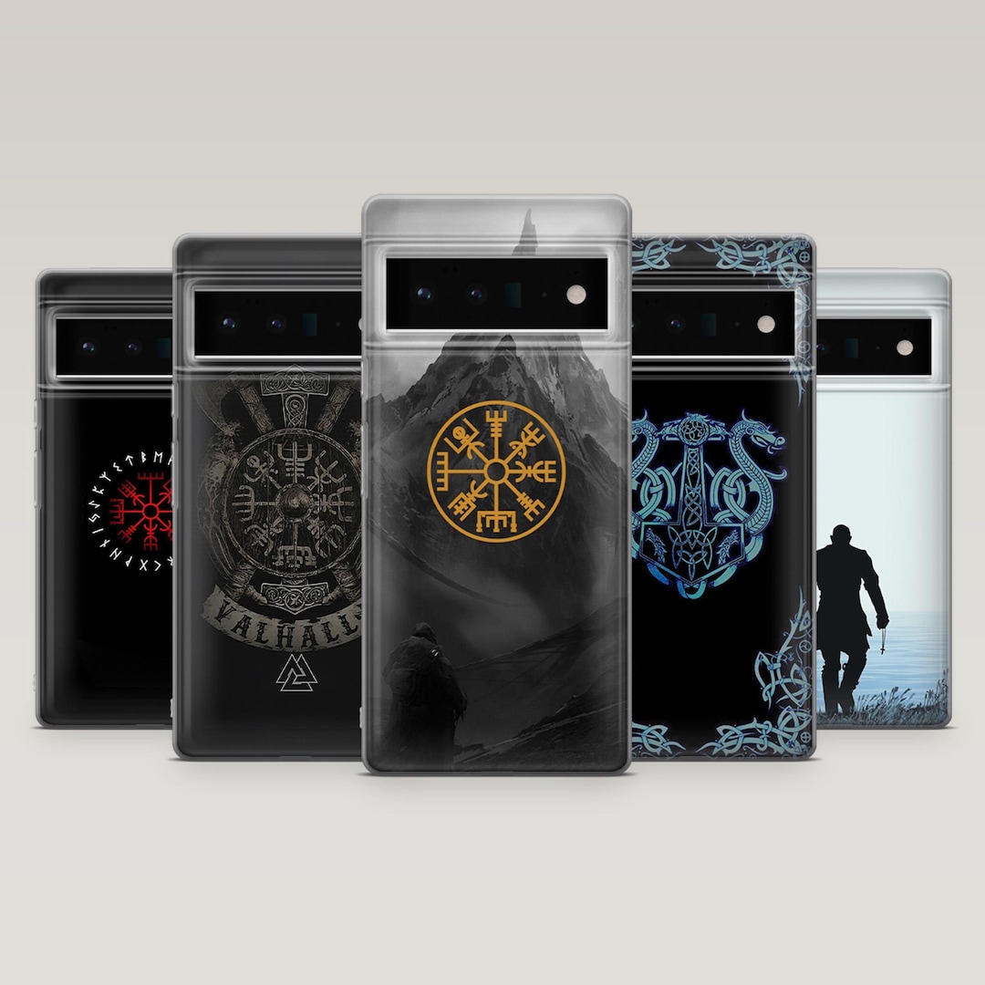 Viking Phone Case Vegvisir Vikings Runes Cover for Pixel 9, 9pro, 8A ...