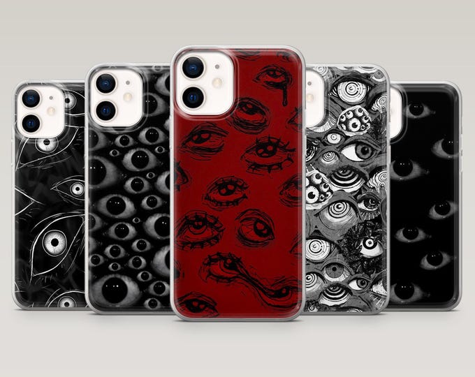 Gore Eyeball Phone Case Creepy Eyes Cover Fit for iPhone 16 15 14 13 12 ...