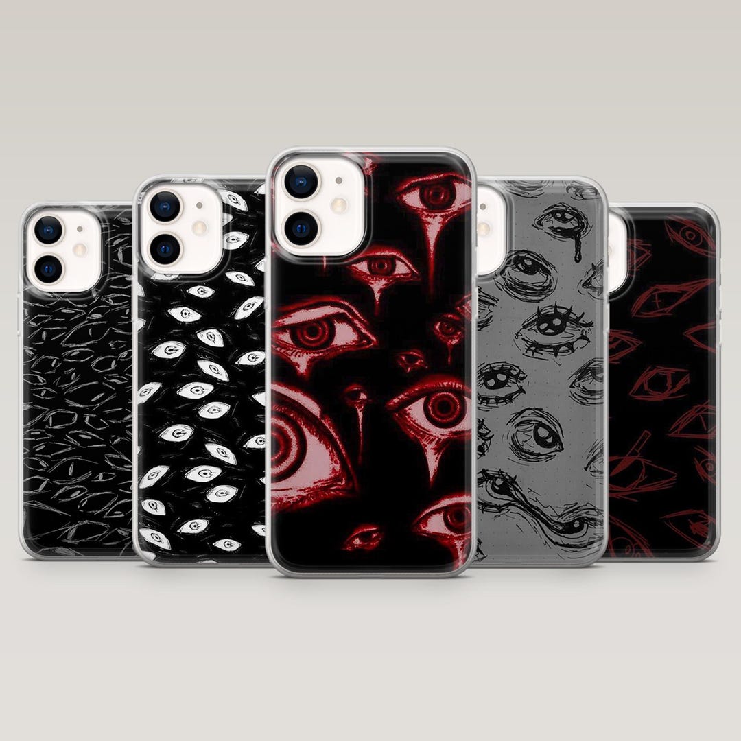 Creepy Eyes Phone Case Scary Eyes Grunge Cover for iPhone 16 Pro, 15 ...