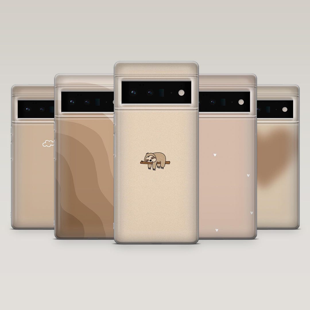 Beige Phone Case Simple Brown Aesthetic Cover for Google Pixel 9, 9pro ...