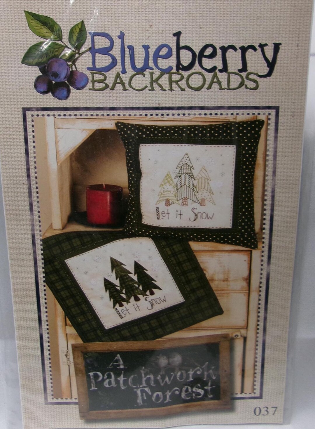 A Patchwork Forest Pattern From Blueberry Backroads #037 - Etsy