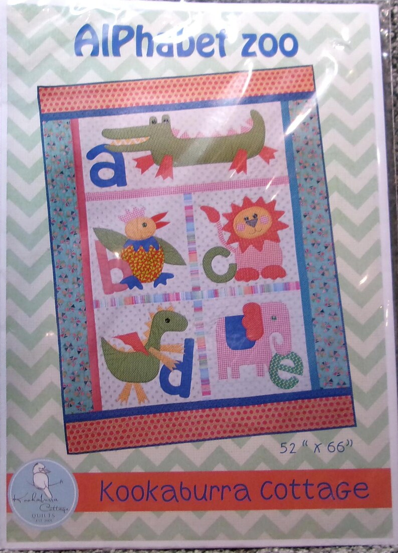 Alphabet Zoo Quilt Design by Kookaburra Cottage - Etsy