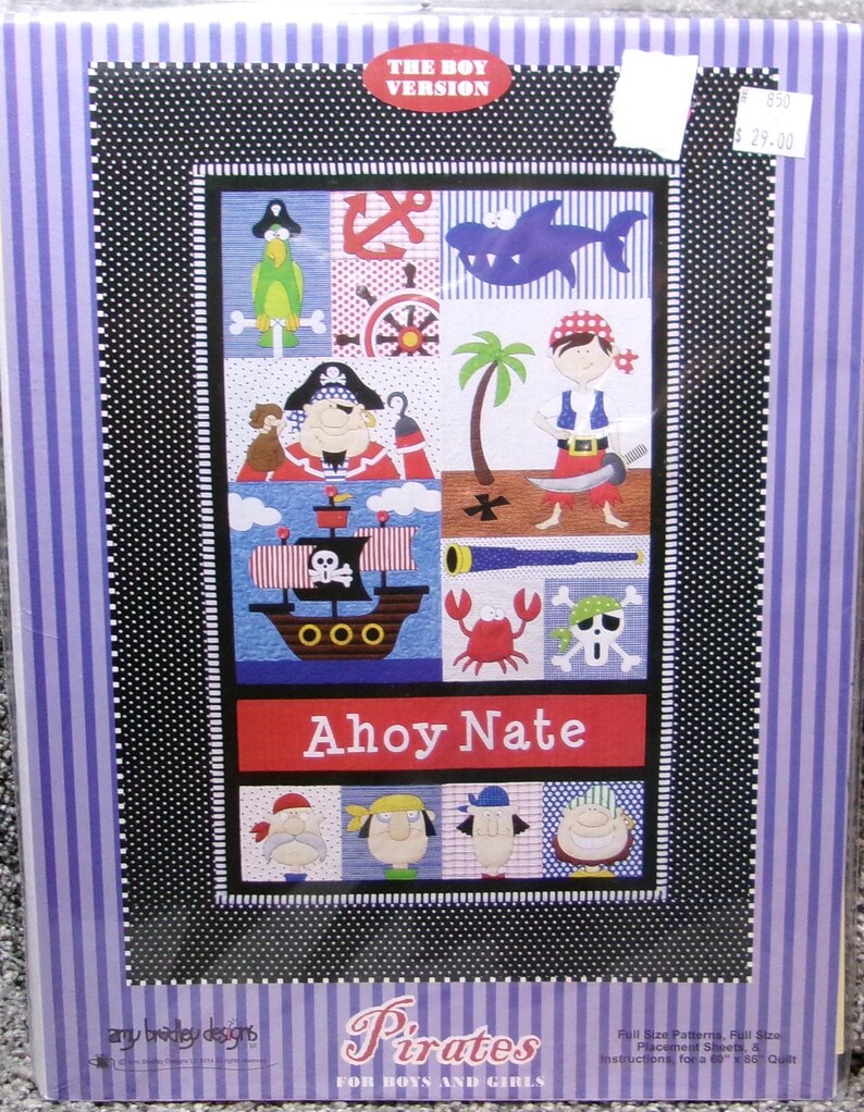 Pirates Quilt Pattern for Boy or Girl by Amy Bradley Designs - Etsy