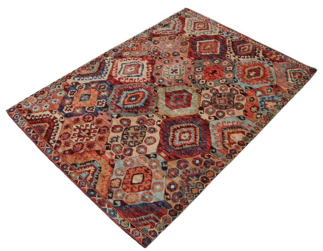 Hand-knotted 5x7ft Calligraphy Design Rug Modern Oriental Style, Gazni ...
