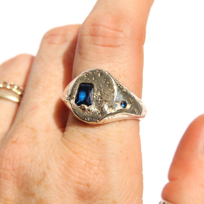 Cast Silver Ring - Etsy