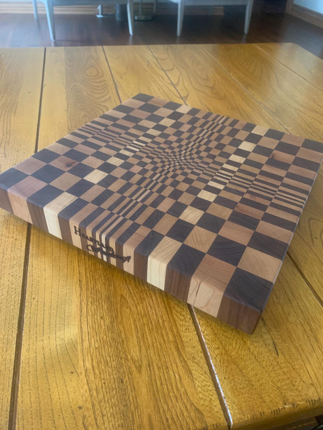 Optical Illusion End-grain Cutting Board - Etsy