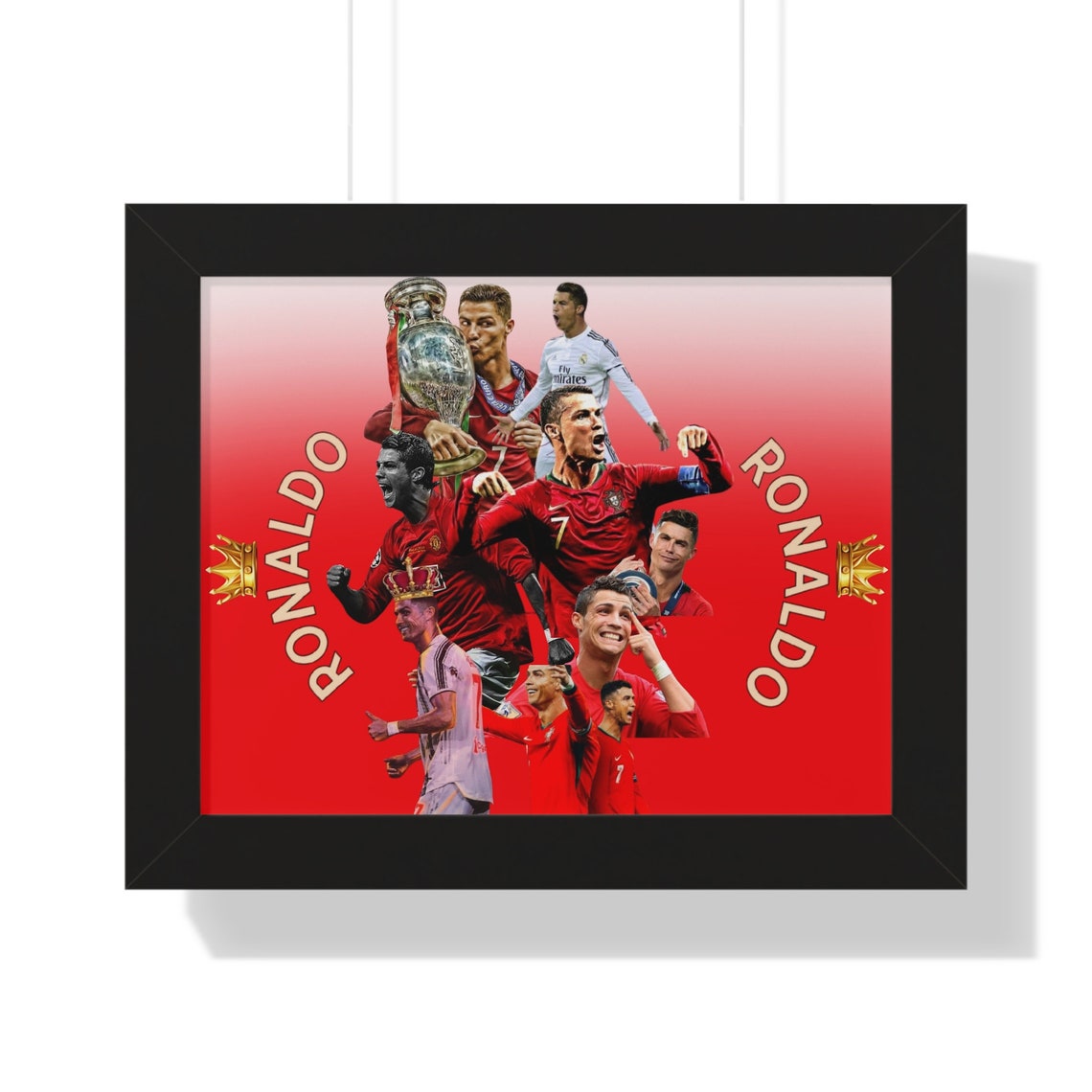 Cristiano Ronaldo Framed Horizontal Poster - Etsy