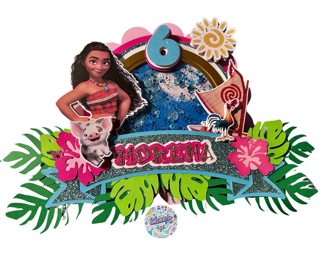 Cut File Moana Cake Topper (silhouette) - Etsy