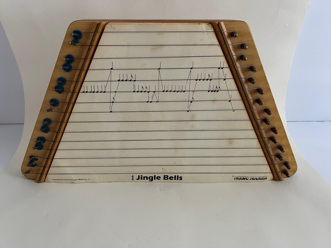 Vintage Nepeneno4ka Lap Harp the Music Maker With Sheet Music - Etsy