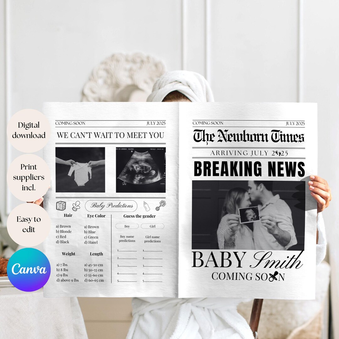 Newspaper Pregnancy, Pregnancy Newspaper, Newspaper Baby, Newspaper ...