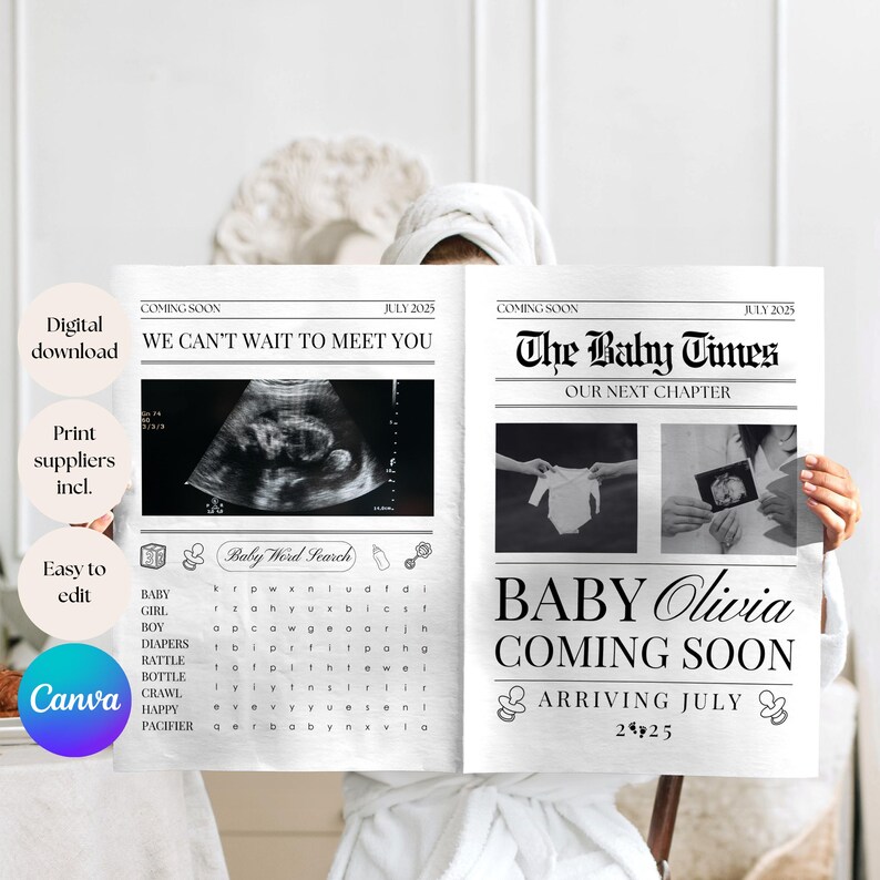Newspaper Pregnancy, Pregnancy Newspaper, Newspaper Baby, Newspaper ...