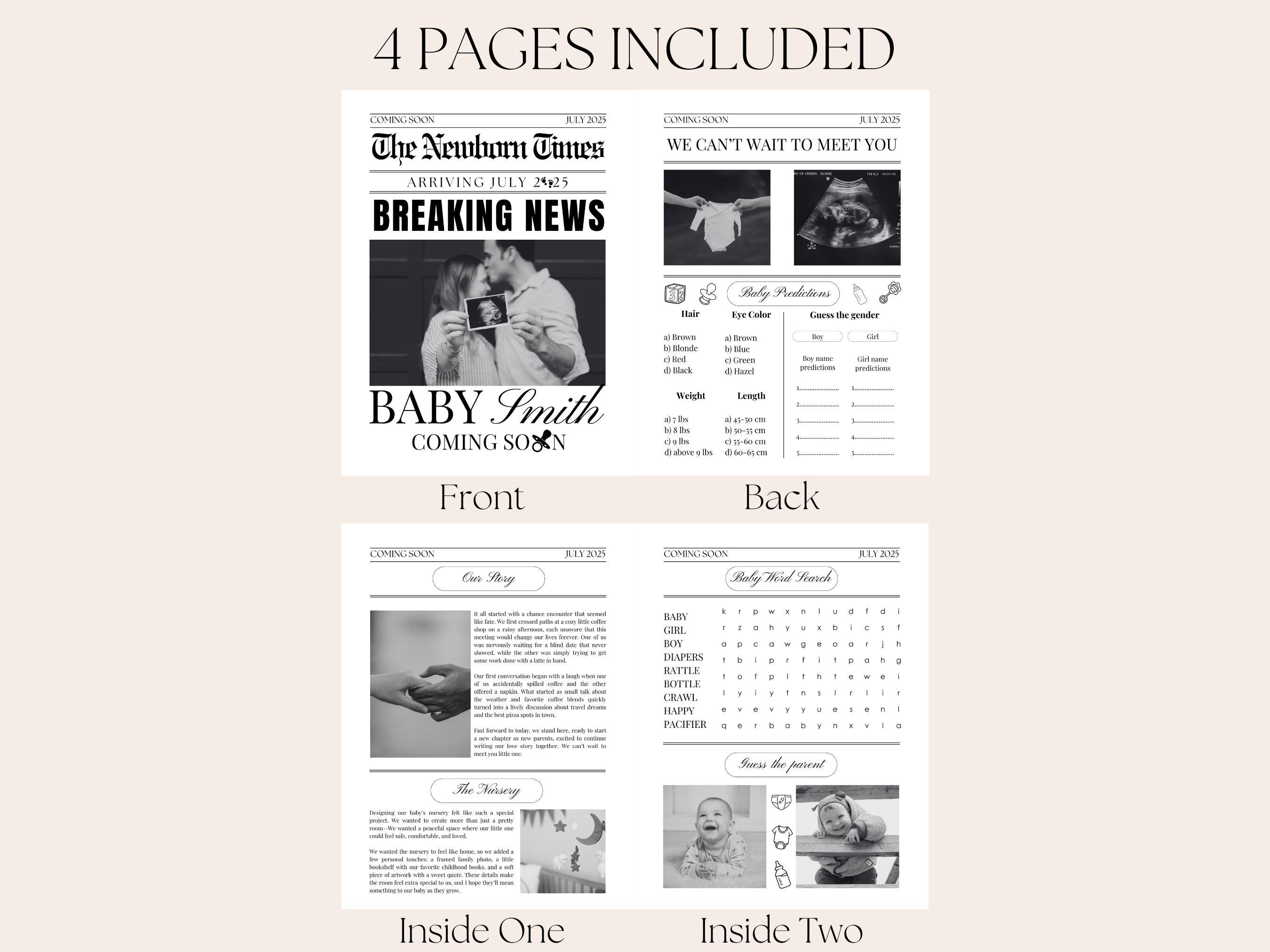 Newspaper Pregnancy, Pregnancy Newspaper, Newspaper Baby, Newspaper ...