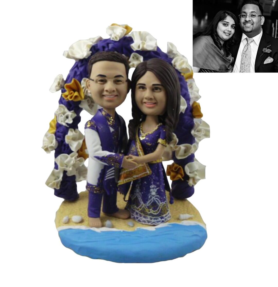 Indian Custom Wedding Cake Topper - Etsy