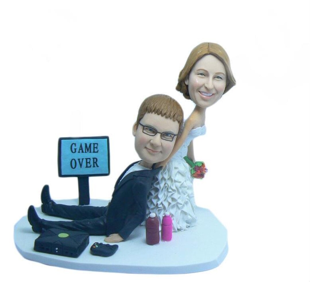 Game Over Custom Wedding Cake Topper - Etsy