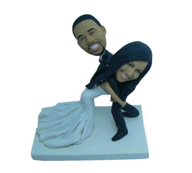 Bride Jump on Groom Custom Wedding Cake Topper - Etsy