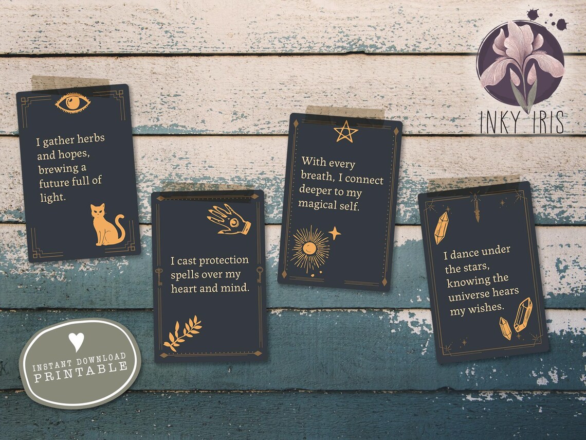 45 Affirmation Cards for Witchy Souls | Positive Magical Affirmations ...