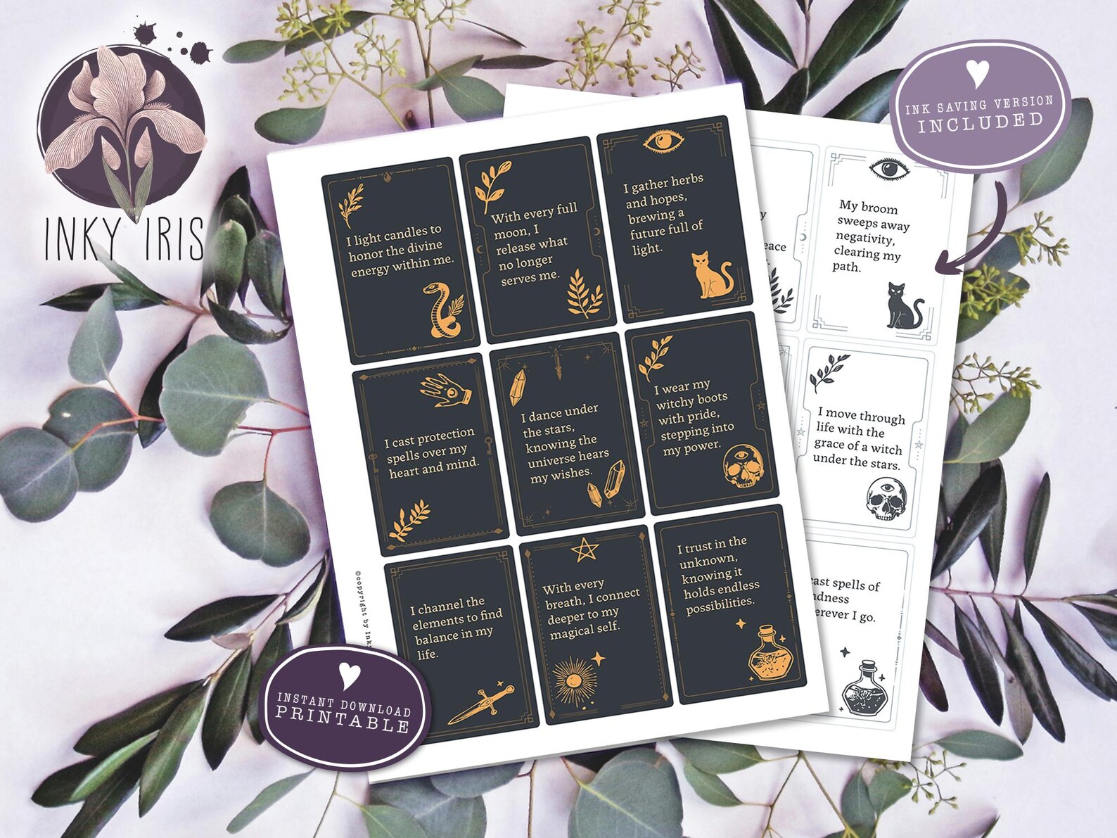 45 Affirmation Cards for Witchy Souls | Positive Magical Affirmations ...