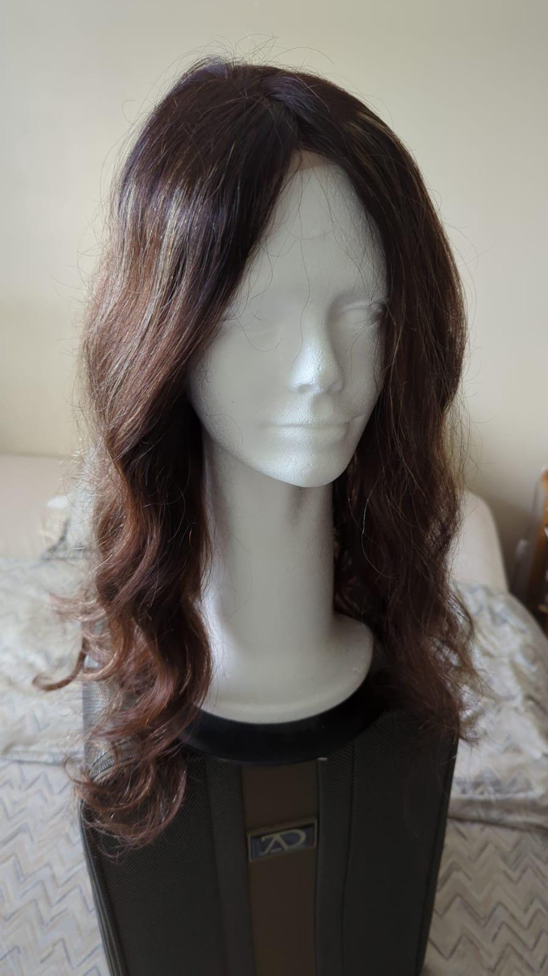 100% Human Hair Lace Front Shaitel Natural Look, Customizable Wig ...