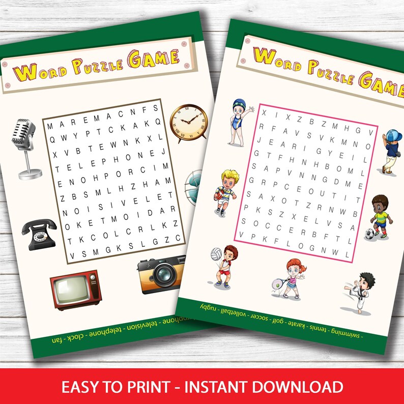 Children's Crossword, Puzzles for Kids, Printable Puzzles, School ...