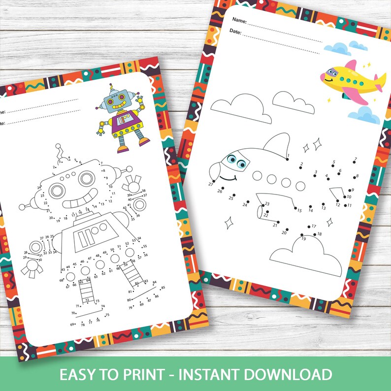 Dot to Dot Tracing, Preschool Worksheet, How to Draw, Education Sheet ...