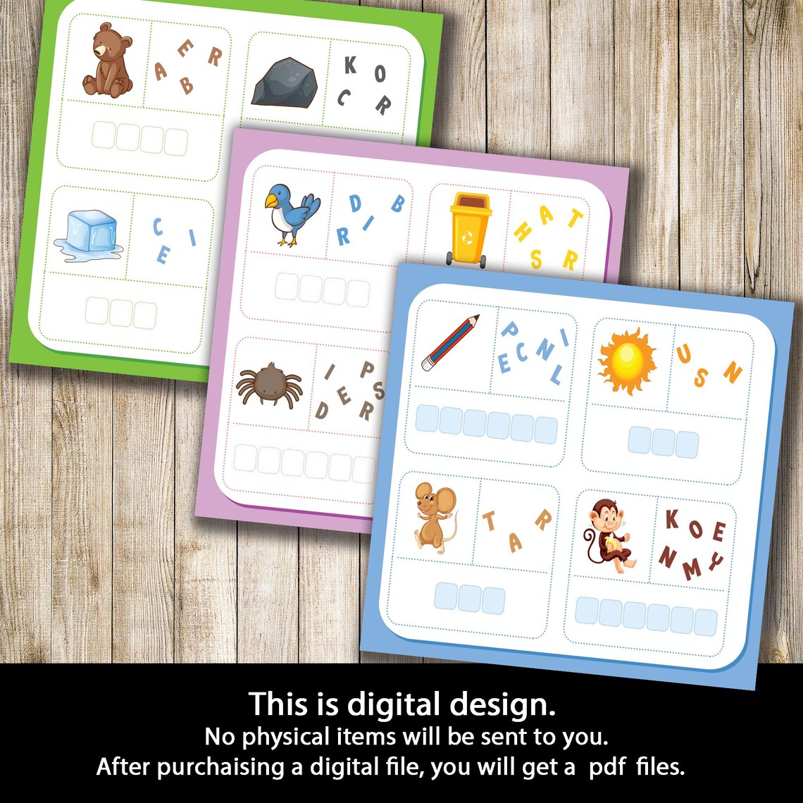 Printable Matching Worksheets, Match the Picture, Worksheet for Kids ...
