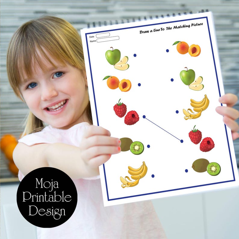 Printable Matching Worksheets, Match the Picture, Worksheet for Kids ...