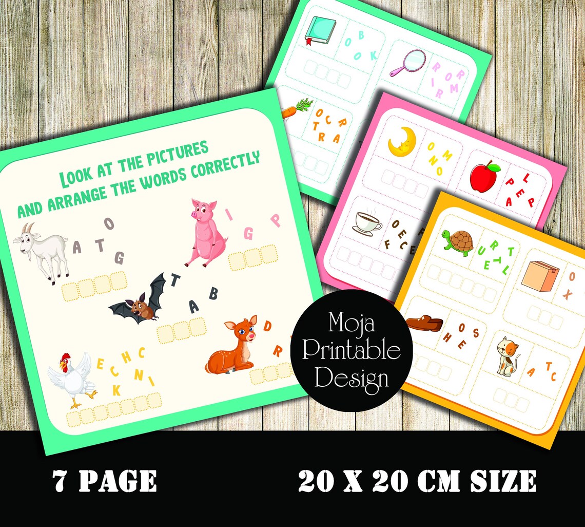 Printable Matching Worksheets, Match the Picture, Worksheet for Kids ...