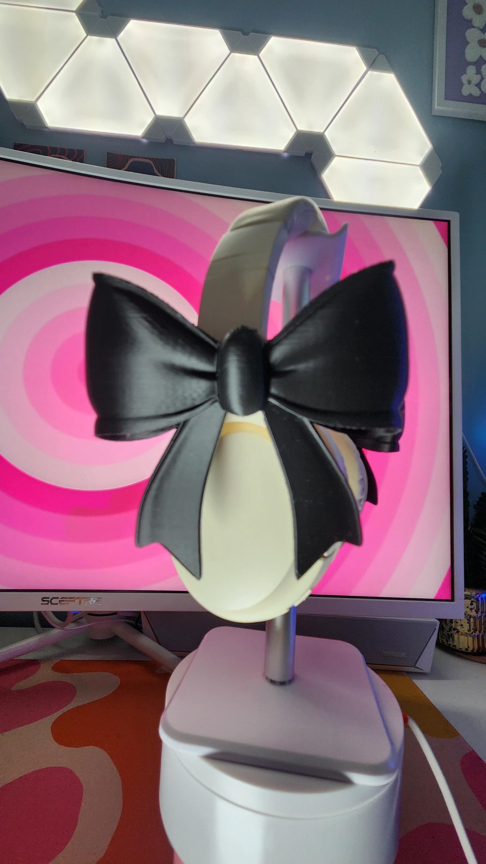3D Printed Bow Headphone Attachment: Gamer Cosplay Accessory(pair 2 ...
