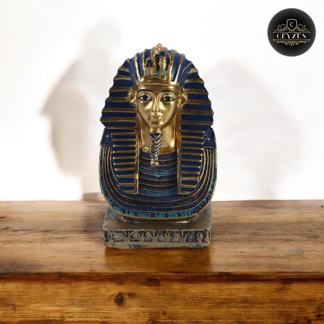11CM Ancient Egyptian Pharaoh Figurine Resin Craft for Home, Office ...