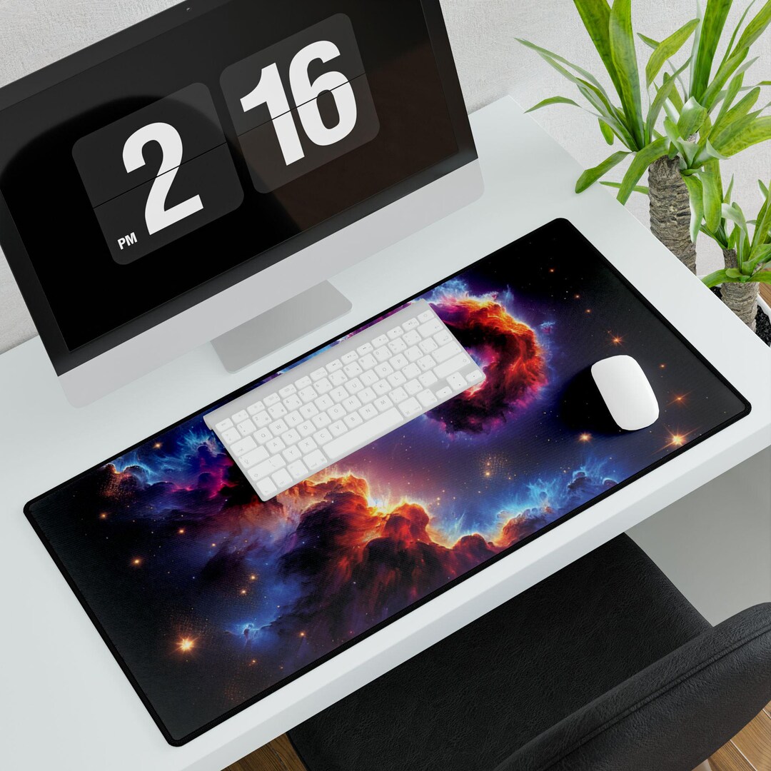 Gaming Keyboard Matt - Galaxy Office Decor, Gaming Mouse Pad, Stylish ...