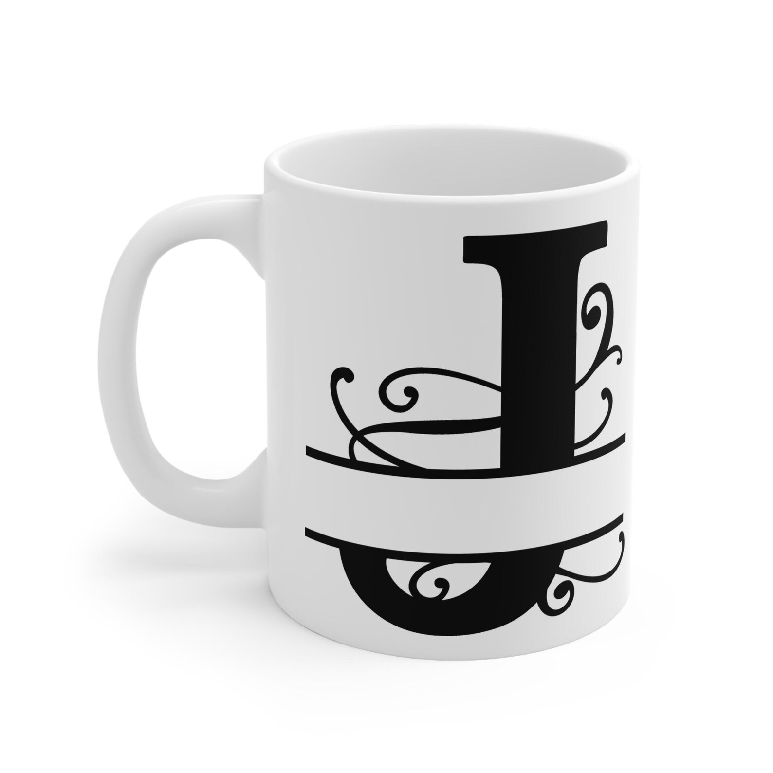 Personalised Letter J Monogram Mug - Custom Name - Coffee Mug ...
