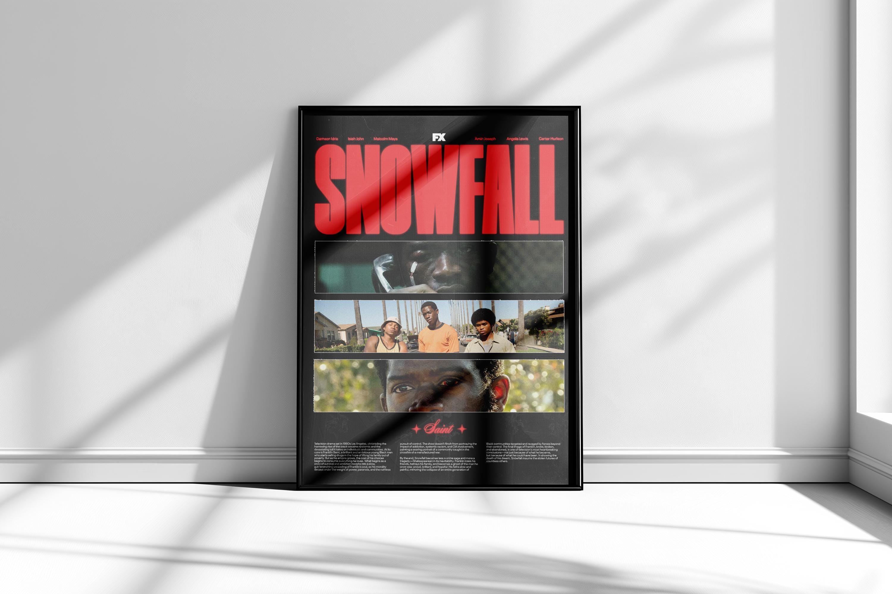 Snowfall – TV Show – Print | Art | Poster | A4 A3 A2 - Etsy