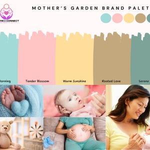 Doula Midwife Lactation Birth Worker Mother's Garden Brand Palette ...