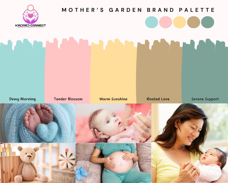 Doula Midwife Lactation Birth Worker Mother's Garden Brand Palette ...