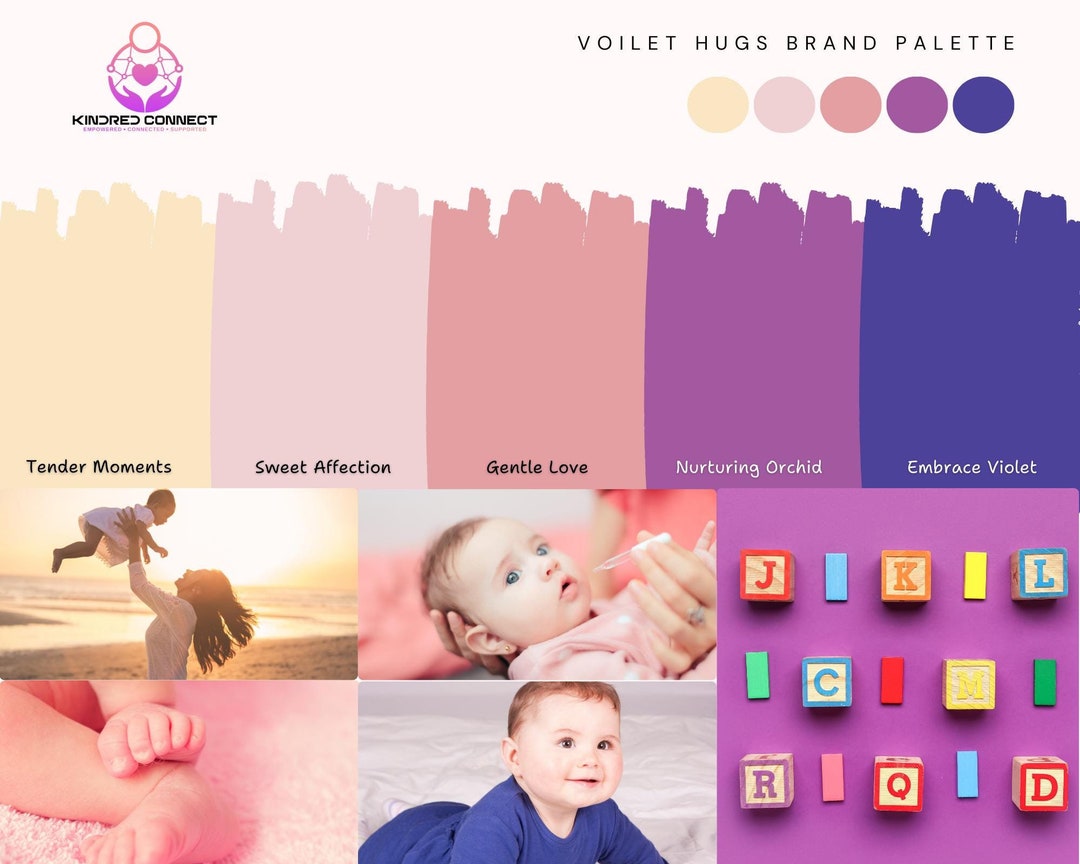 Doula Midwife Lactation Birth Worker Violet Hugs Brand Palette ...