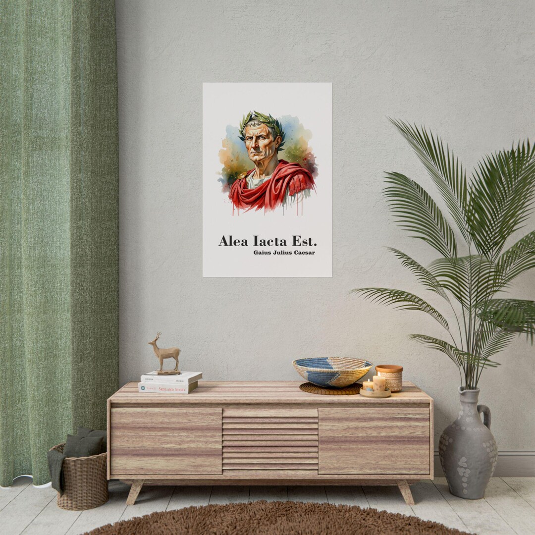 Gaius Julius Caesar Poster: Ancient Rome Wall Art, History Gift - Etsy