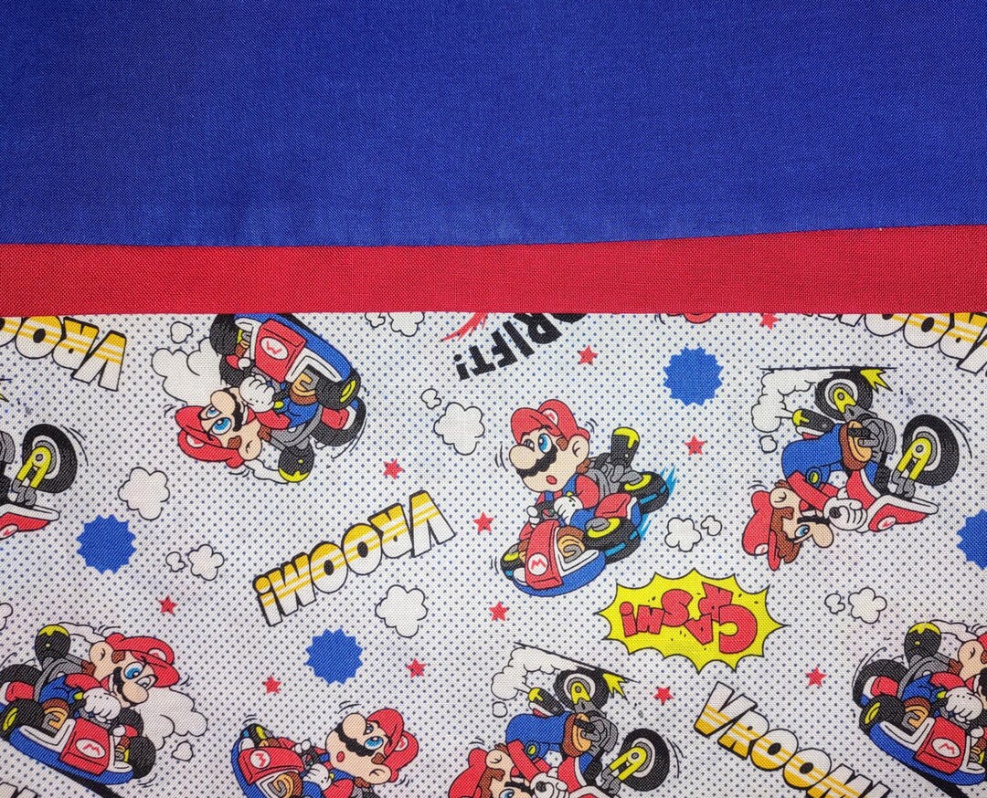 Mario Kart Pillowcase!!! Colorful Kids Bedding! Fits Standard or Queen ...