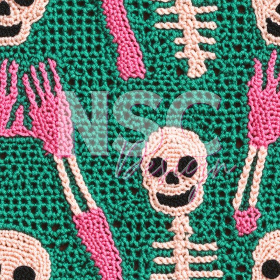 3D Skeleton Cute Pastel Seamless Pattern Repeating File for Fabric ...