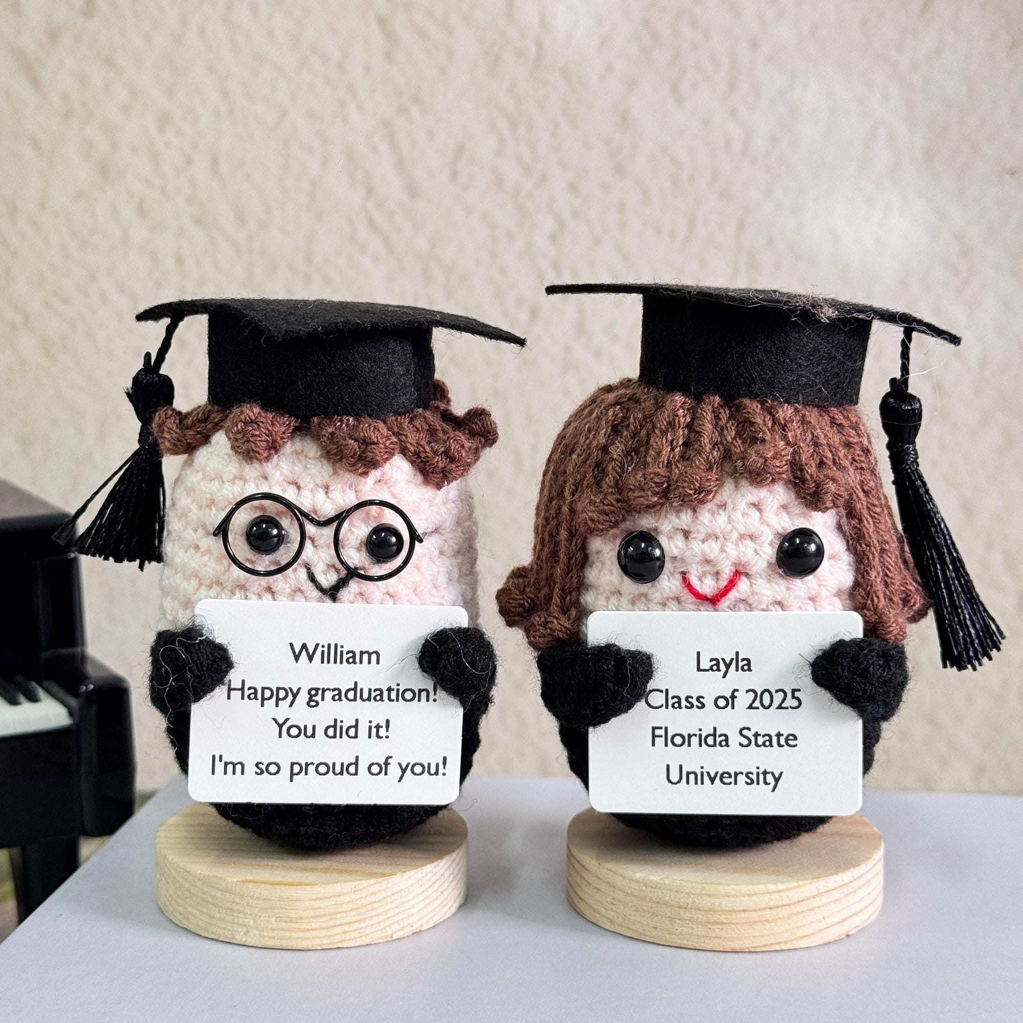 Personalized Crochet Graduation Doll-adorable Graduated Boys and Girls ...