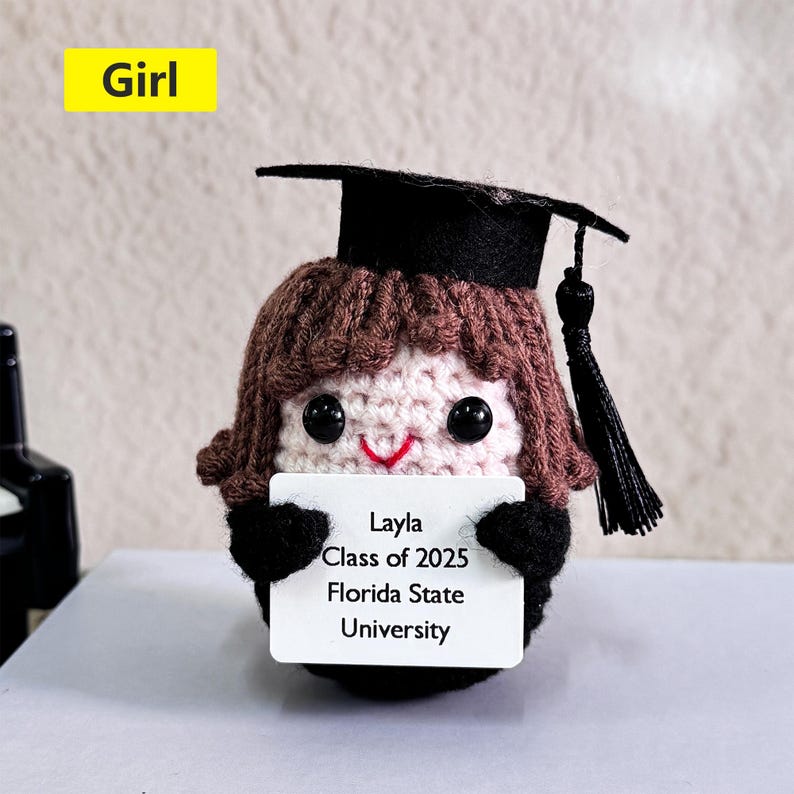 Personalized Crochet Graduation Doll-adorable Graduated Boys and Girls ...