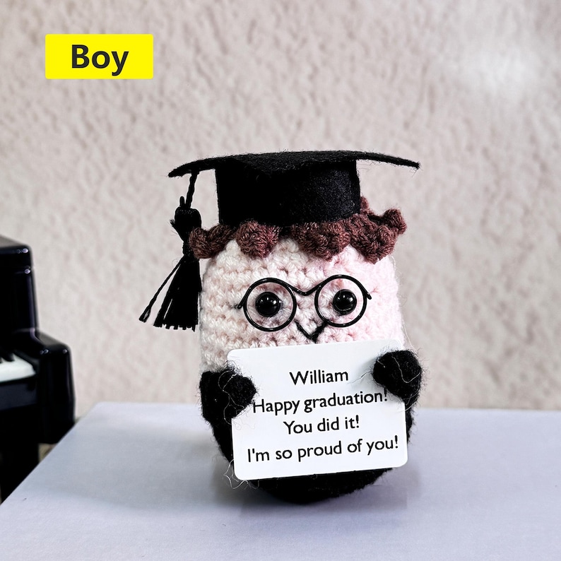 Personalized Crochet Graduation Doll-adorable Graduated Boys and Girls ...