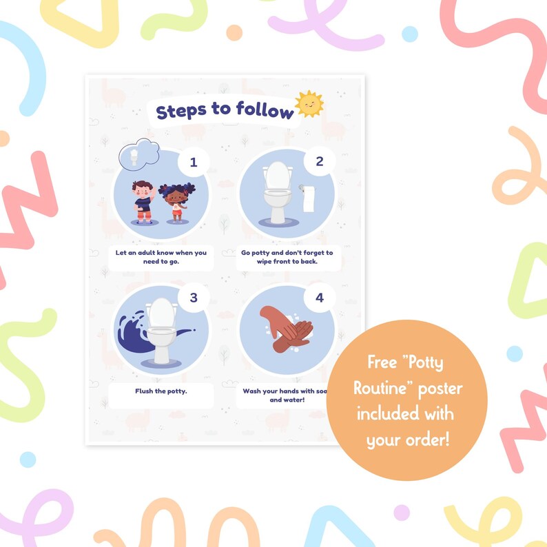 Editable Potty Chart Printable Toilet Reward Chart Custom Sticker Chart ...