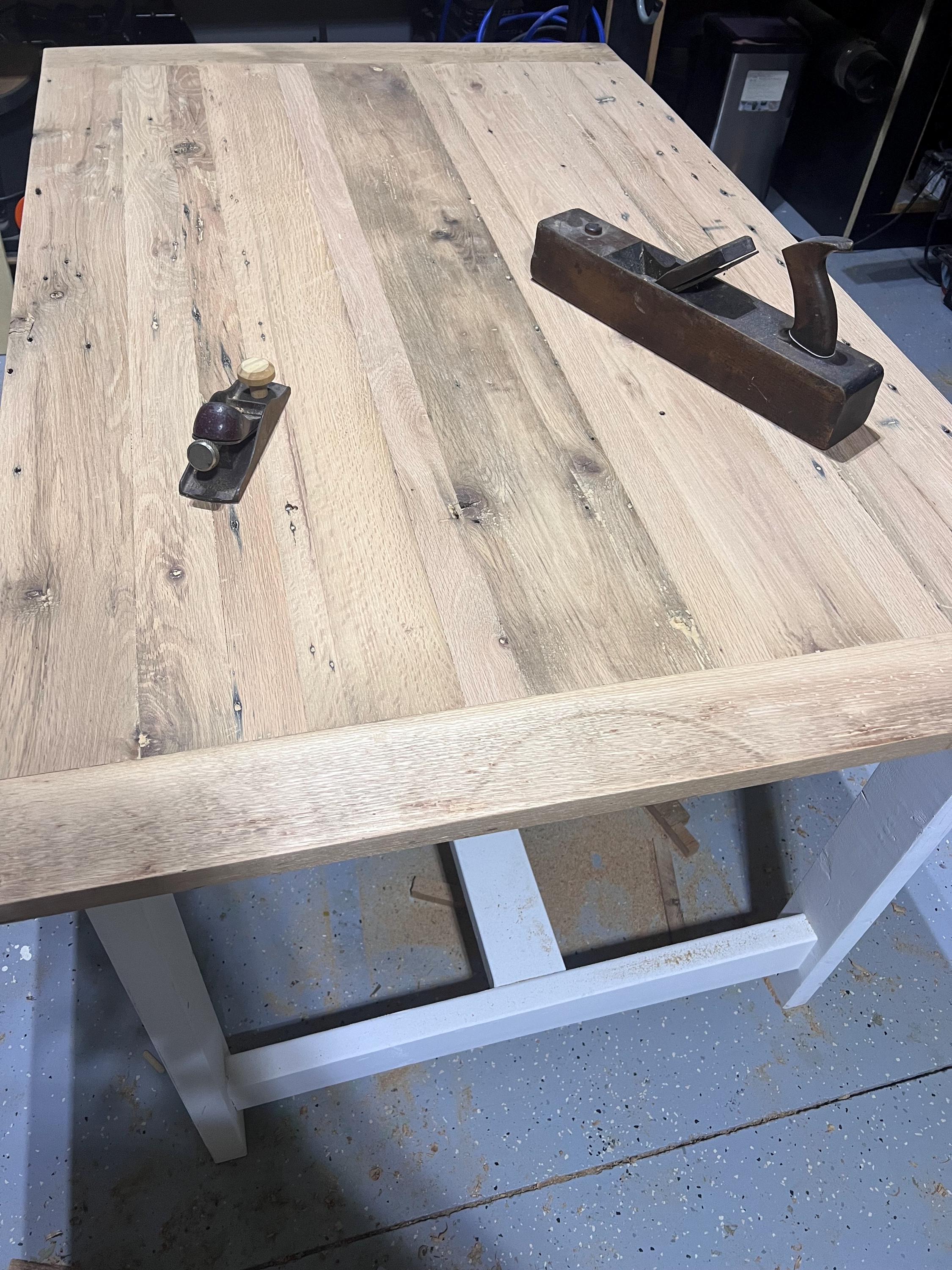 Handcrafted Solid Wood Kitchen Table & Bench Set – Reclaimed Barnwood ...