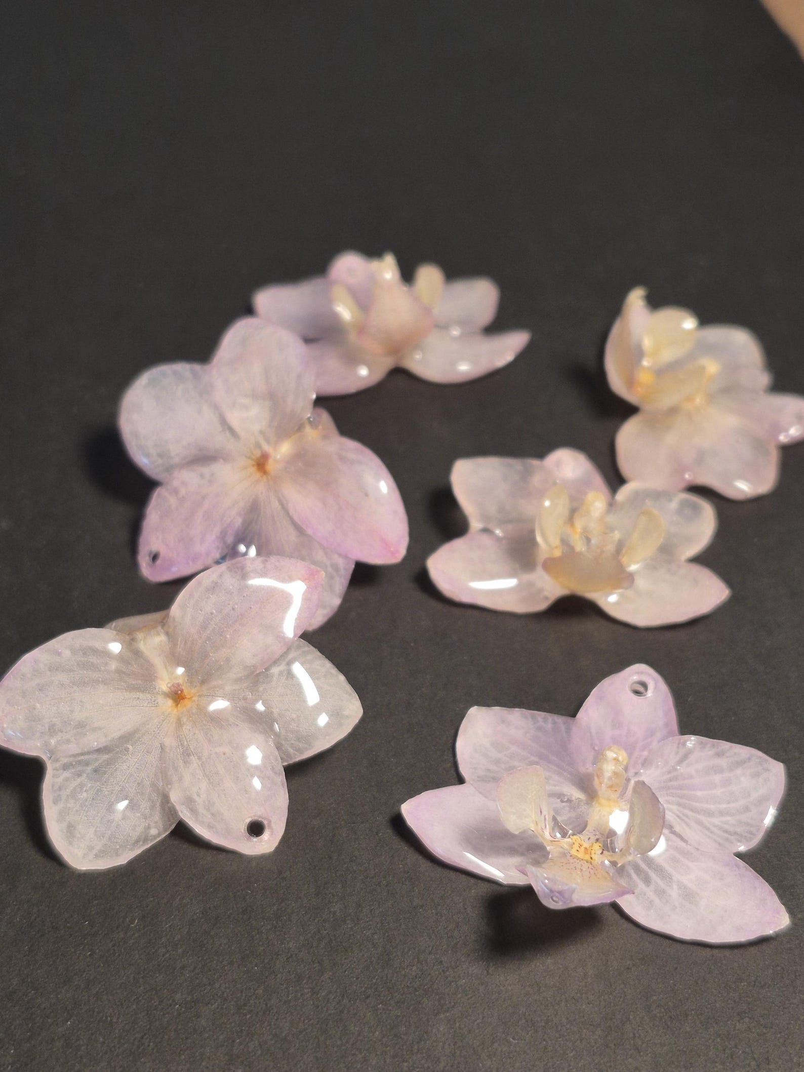 Real Orchid Resin Pendant Necklace - Handmade Botanical Jewelry - Etsy