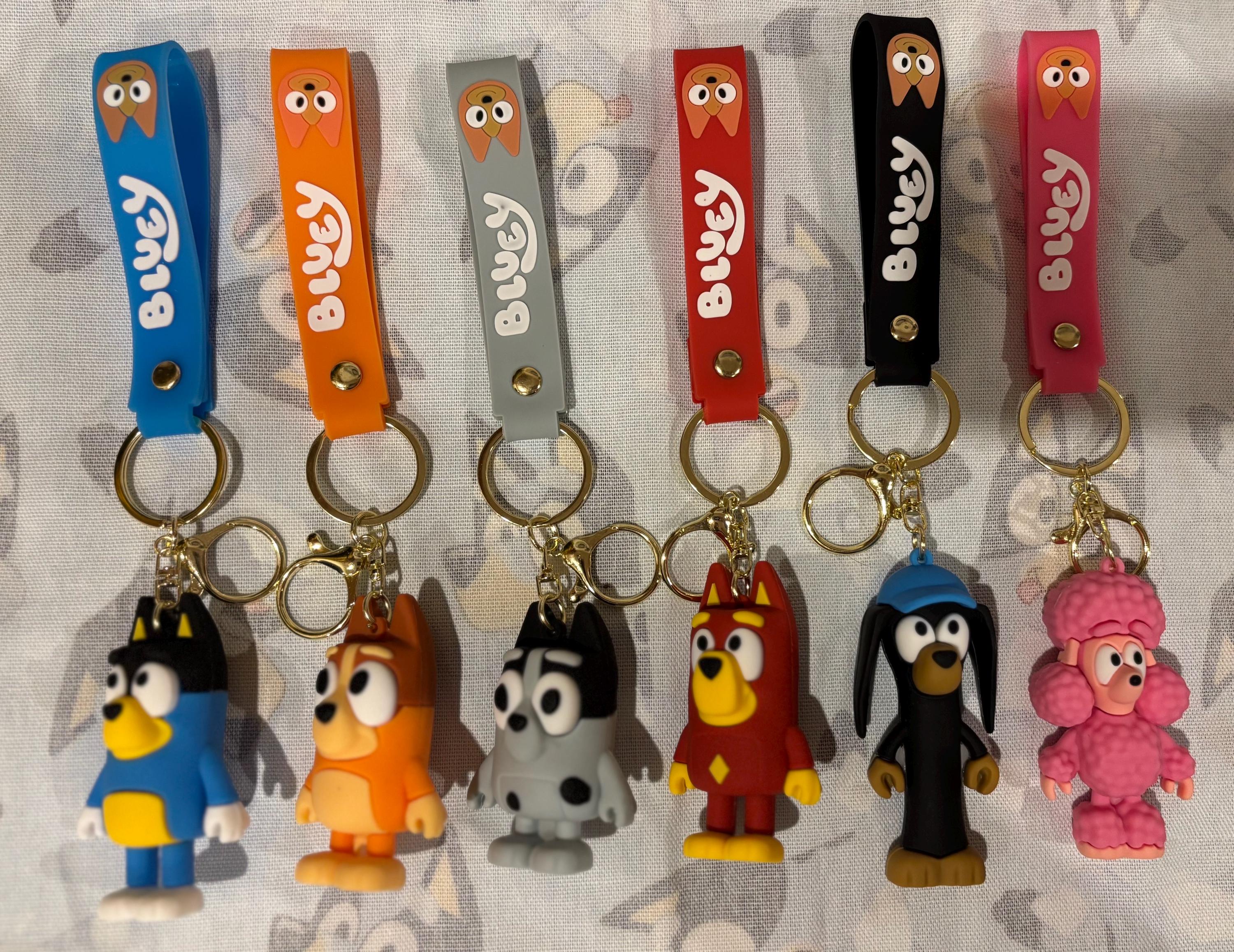 Bluey Bingo Muffin Coco Snickers Rusty Keychain - Etsy