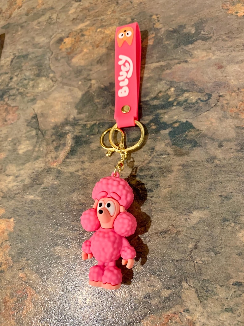 Bluey Bingo Muffin Coco Snickers Rusty Keychain - Etsy